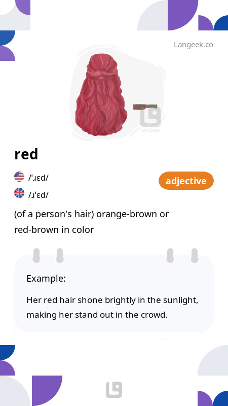 Definition & Meaning of "Red" | Picture Dictionary