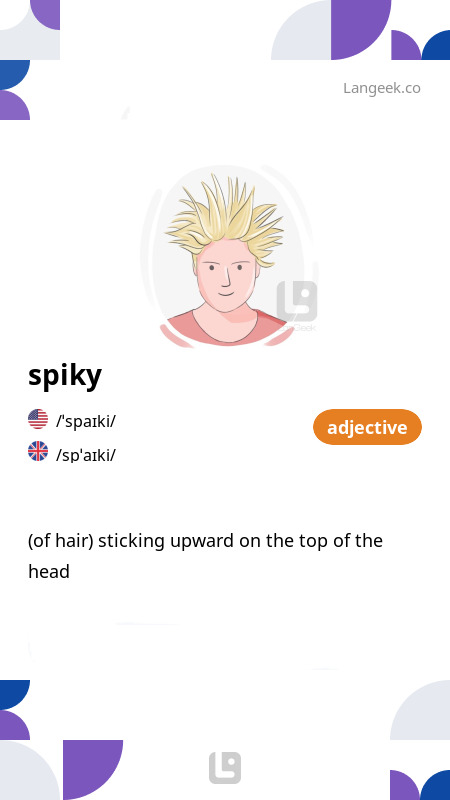 Definition & Meaning of "Spiky" | LanGeek