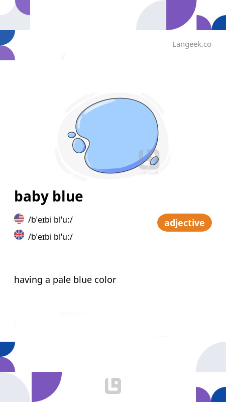 Definition & Meaning of "Baby blue" | Picture Dictionary