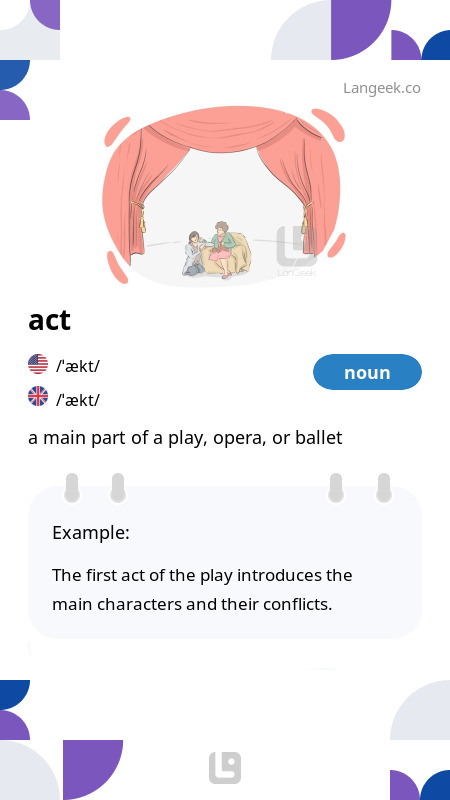 Definition & Meaning of "Act" | Picture Dictionary