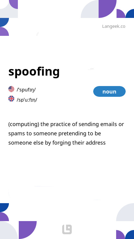 Definition & Meaning of "Spoofing" | Picture Dictionary