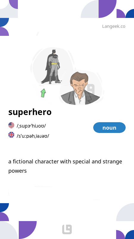 Definition & Meaning of "Superhero" | Picture Dictionary