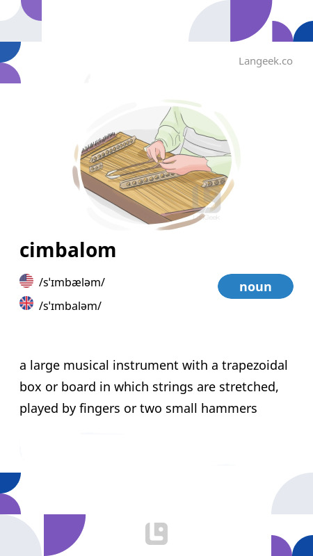 Definition & Meaning of "Cimbalom" | LanGeek