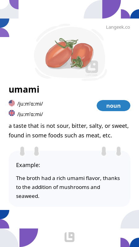 Definition & Meaning of "Umami" | LanGeek