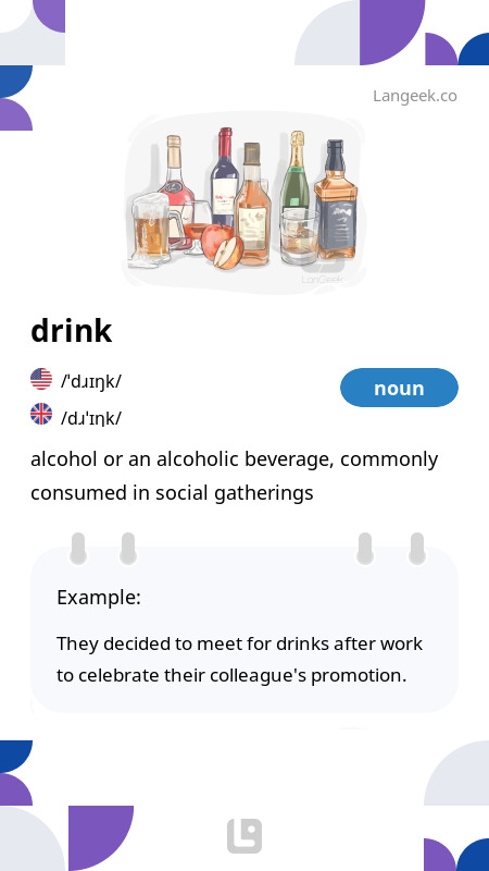 Definition & Meaning of "Drink" | Picture Dictionary