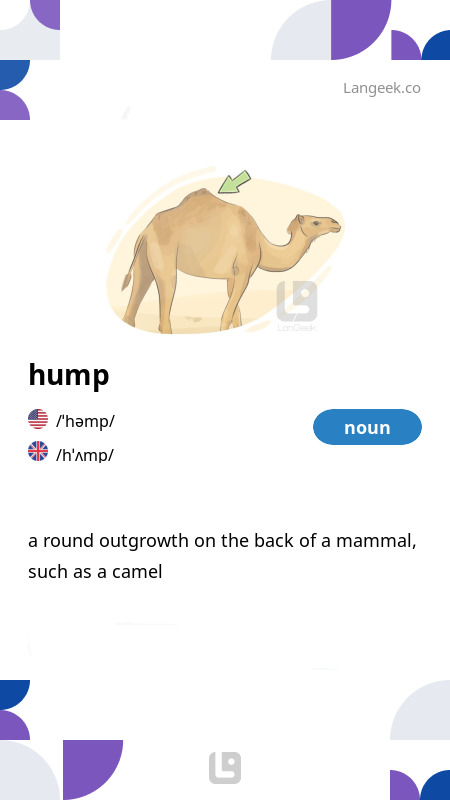 Definition & Meaning of "Hump" | LanGeek