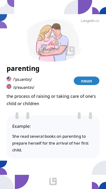 Definition & Meaning of "Parenting" | Picture Dictionary
