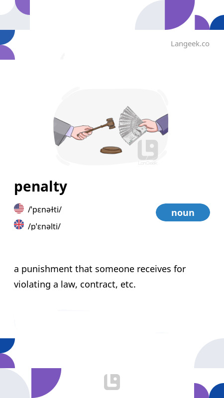 Definition & Meaning of "Penalty" | LanGeek