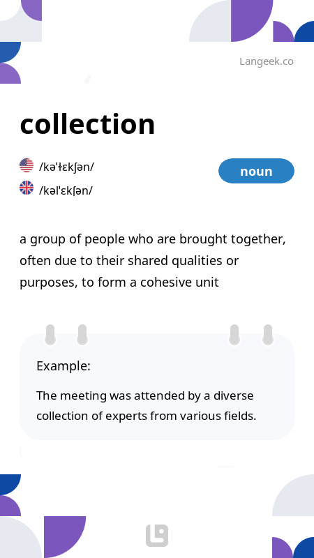 Definition & Meaning of "Collection" | Picture Dictionary