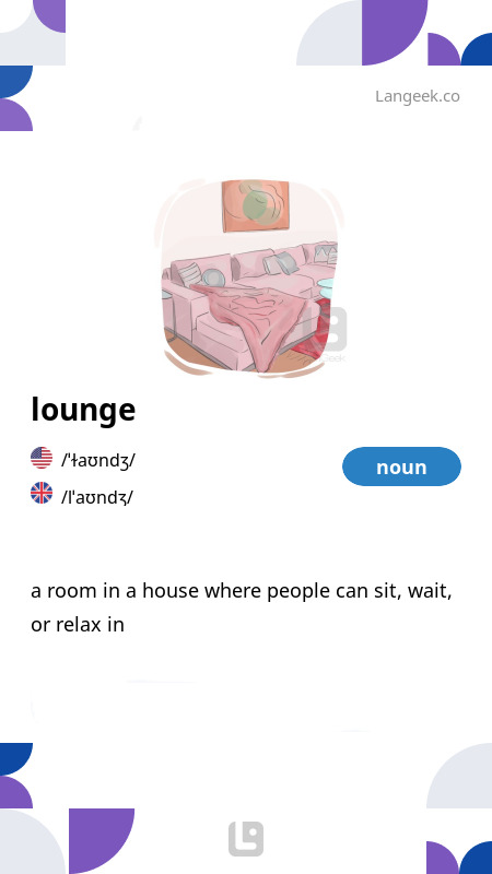 Definition & Meaning of "Lounge" | Picture Dictionary