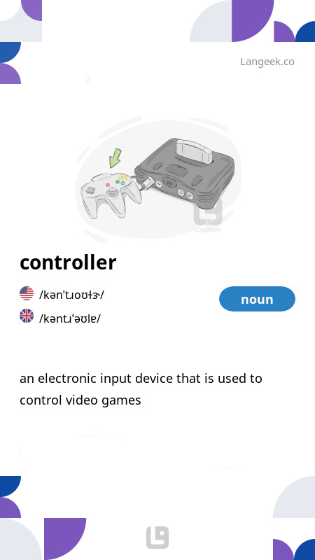 Definition & Meaning of "Controller" | Picture Dictionary