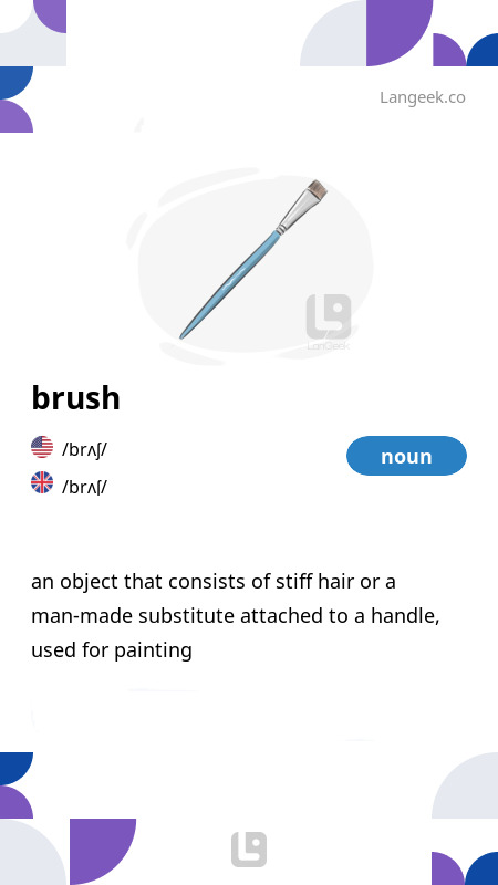 Definition & Meaning of "Brush" | Picture Dictionary