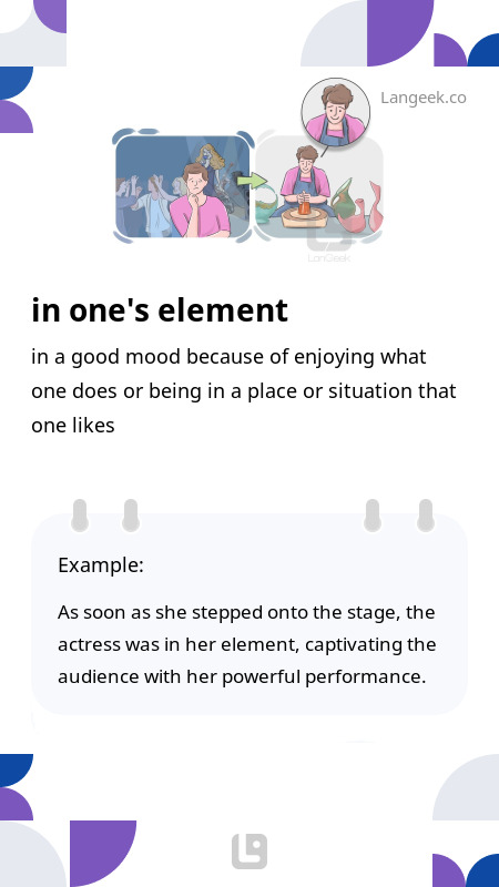 Definition & Meaning of "In element" | Picture Dictionary