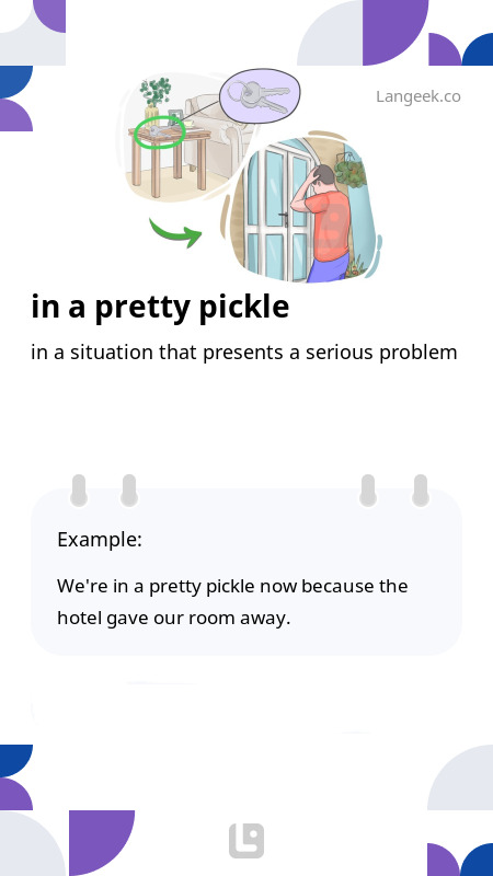 Definition & Meaning of "In a pickle" | Picture Dictionary