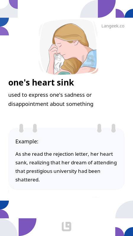 Definition & Meaning of "Heart sink" | Picture Dictionary