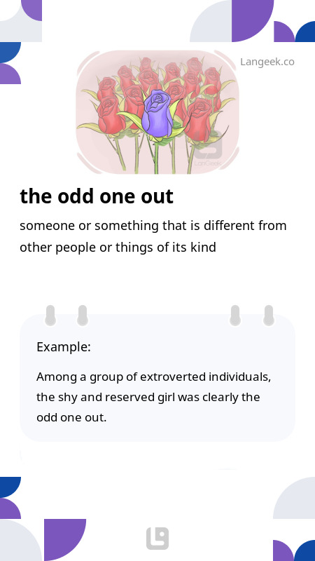 Definition & Meaning of "Odd one out" | Picture Dictionary