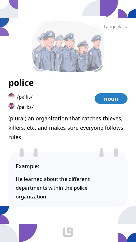 Definition & Meaning of "Police" | Picture Dictionary