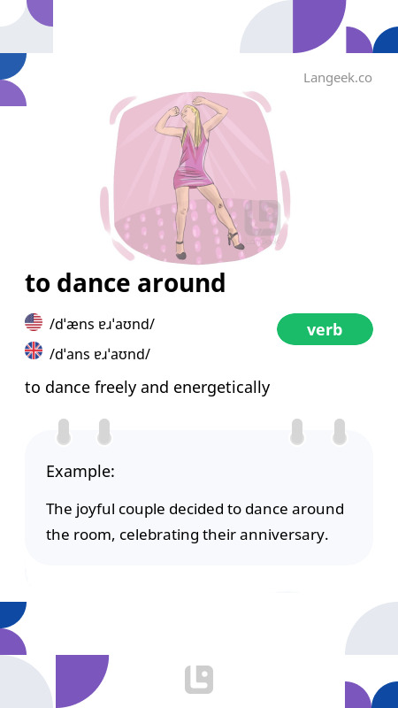 Definition & Meaning of "Dance around" | Picture Dictionary