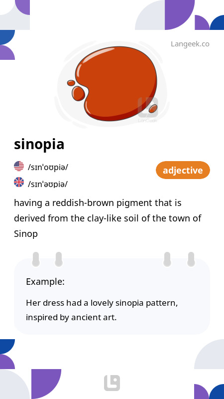 Definition & Meaning of "Sinopia" | Picture Dictionary