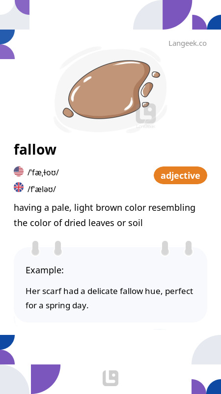 Definition & Meaning of "Fallow" | Picture Dictionary
