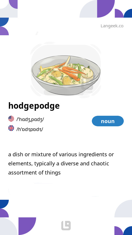 Definition & Meaning of "Hodgepodge" | Picture Dictionary