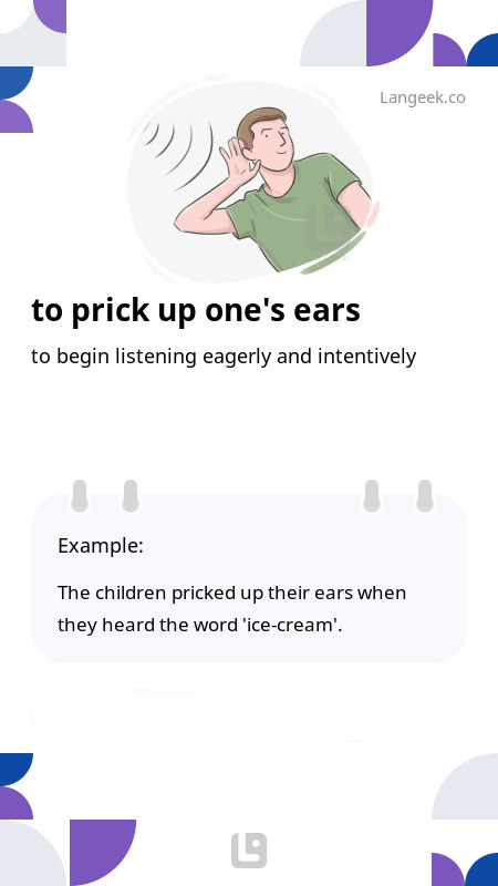 Definition & Meaning of "Prick up ears" | Picture Dictionary