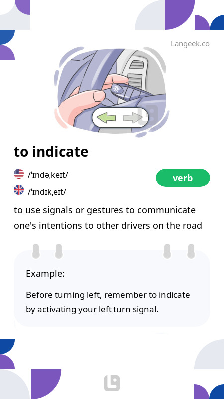 Definition & Meaning of "Indicate" | Picture Dictionary