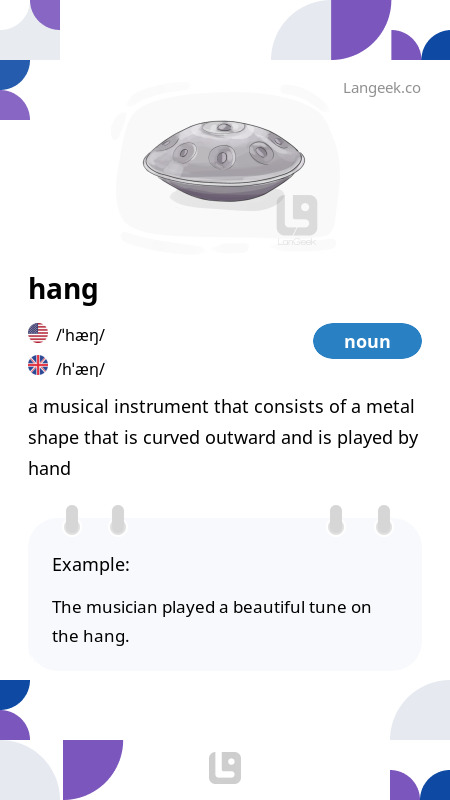 Definition & Meaning of "Hang" | Picture Dictionary