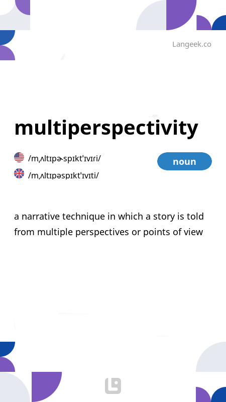 Definition & Meaning of "Multiperspectivity" | Picture Dictionary