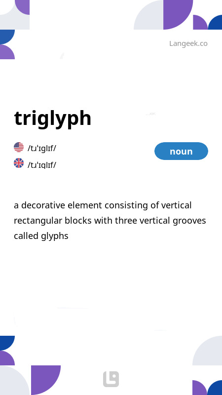Definition & Meaning of "Triglyph" | Picture Dictionary