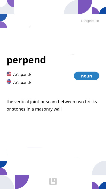 Definition & Meaning of "Perpend" | Picture Dictionary
