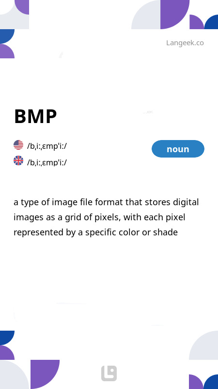 Definition & Meaning of "Bmp" | Picture Dictionary