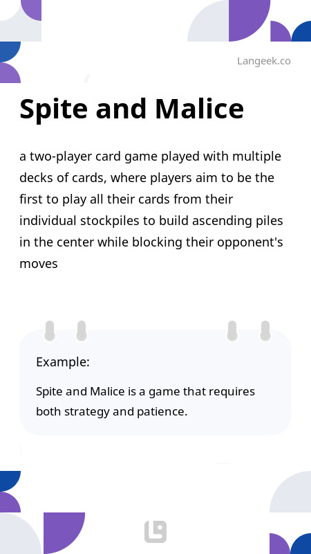 Definition & Meaning of "Spite and malice" | Picture Dictionary