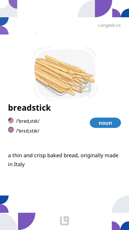 Definition & Meaning of "Breadstick" | Picture Dictionary