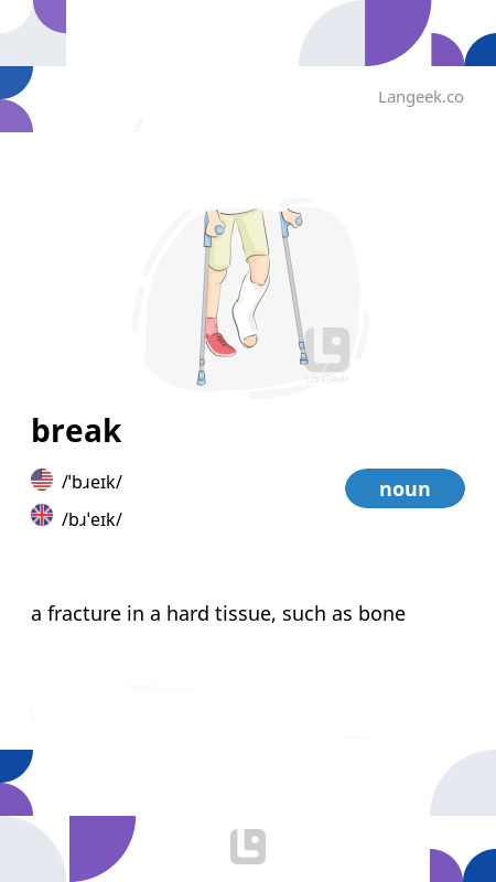 Definition & Meaning of "Break" | Picture Dictionary