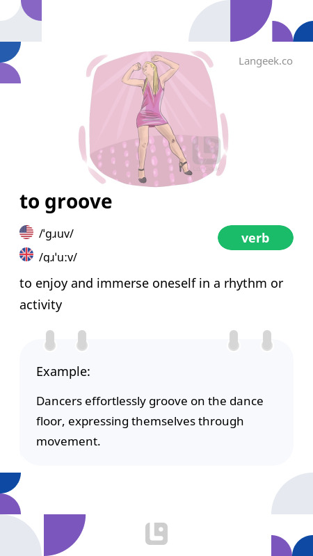 Definition & Meaning of "Groove" | Picture Dictionary