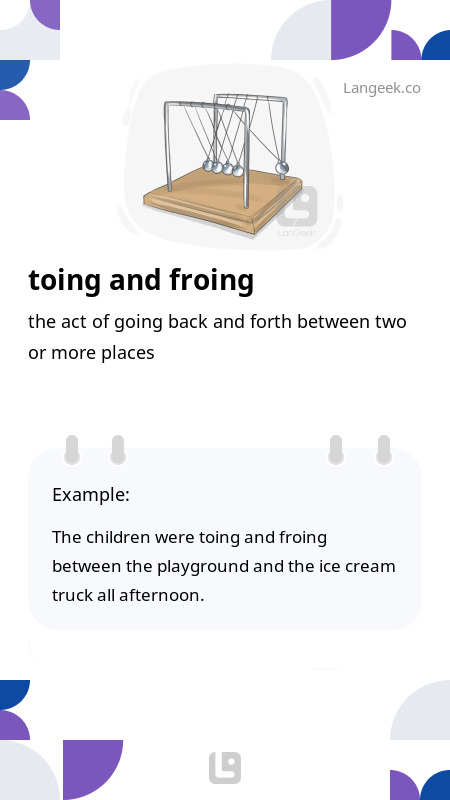 Definition & Meaning of "To and fro" | Picture Dictionary