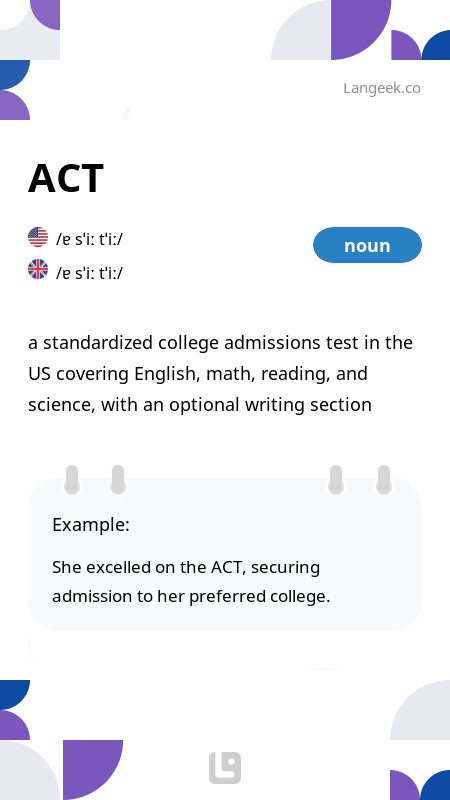 Definition & Meaning of "Act" | Picture Dictionary
