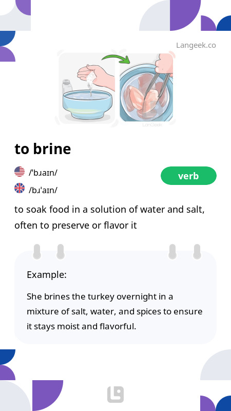 Definition & Meaning of "Brine" | Picture Dictionary