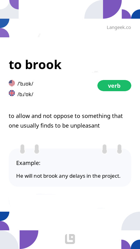 Definition & Meaning of "Brook" | Picture Dictionary