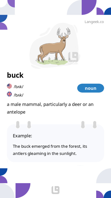 Definition & Meaning of "Buck" | Picture Dictionary