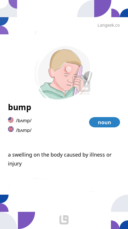 Definition & Meaning of "Bump" | Picture Dictionary