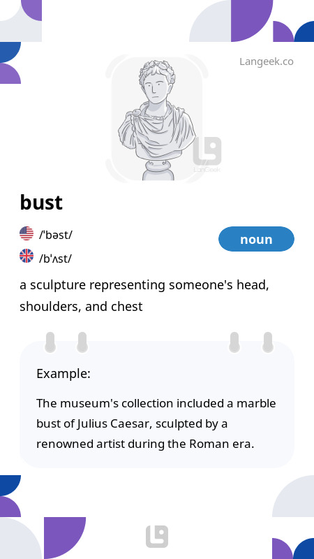 Definition & Meaning of "Bust" | LanGeek