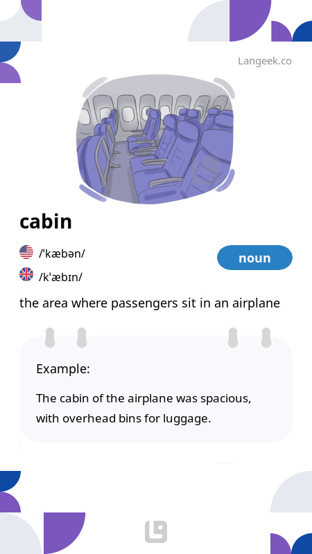 Definition & Meaning of "Cabin" | Picture Dictionary