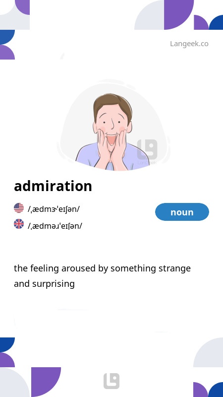 Definition & Meaning of "Admiration" | Picture Dictionary