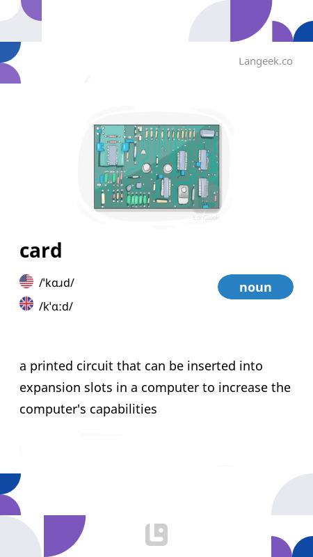 Definition & Meaning of "Card" | Picture Dictionary