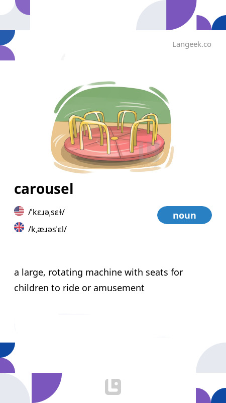Definition & Meaning of "Carousel" | Picture Dictionary