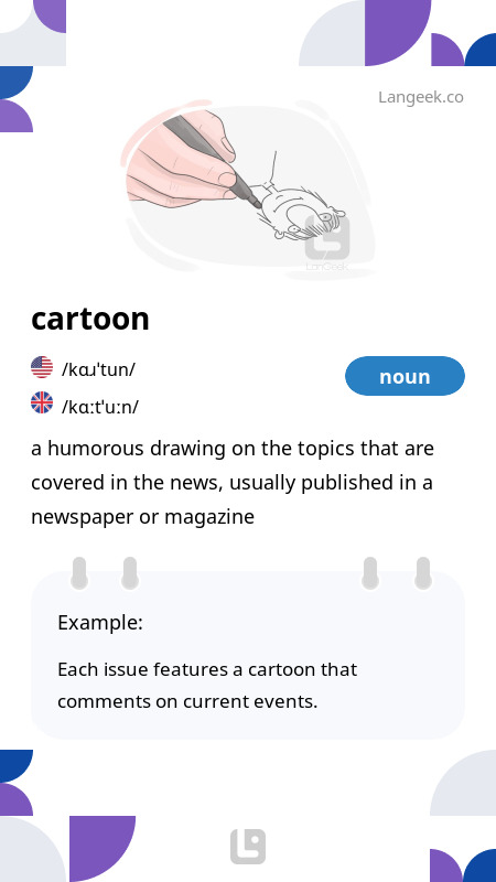 Definition & Meaning of "Cartoon" | Picture Dictionary