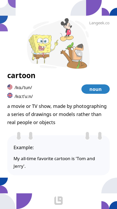 Definition & Meaning of "Cartoon" | LanGeek