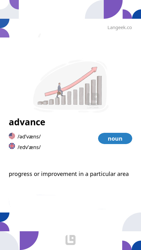 Definition & Meaning of "Advance" | Picture Dictionary